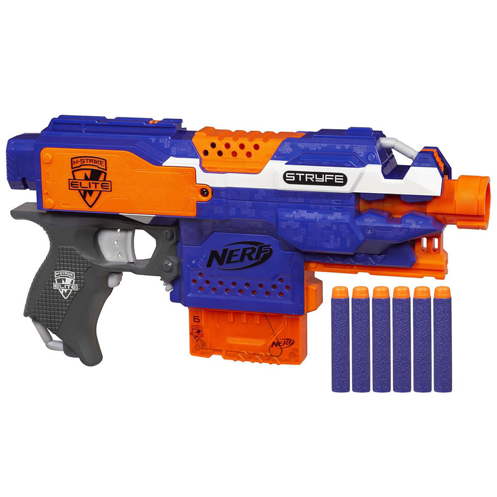 Nerf Semi-Automático Motorizado Elite Stryfe | Toymania - Toymania