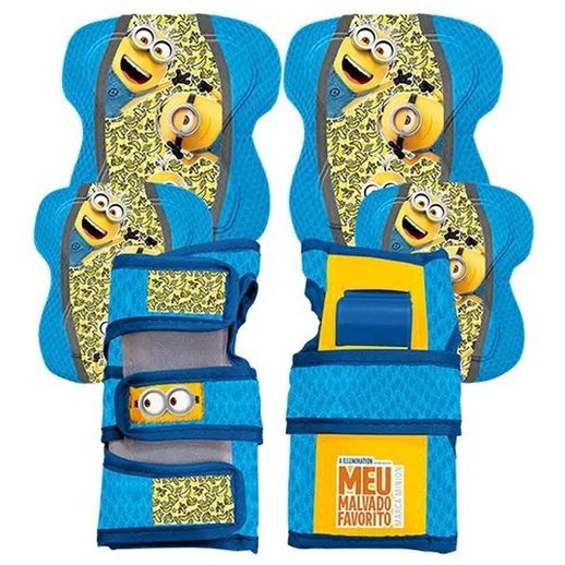 Kit de Proteção Minions Pro Mesh - Fróes - Toymania